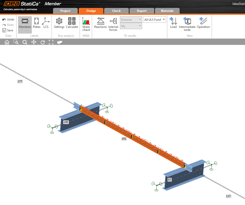 RFEM/RSTAB BIM link for steel member design (EN) | IDEA StatiCa